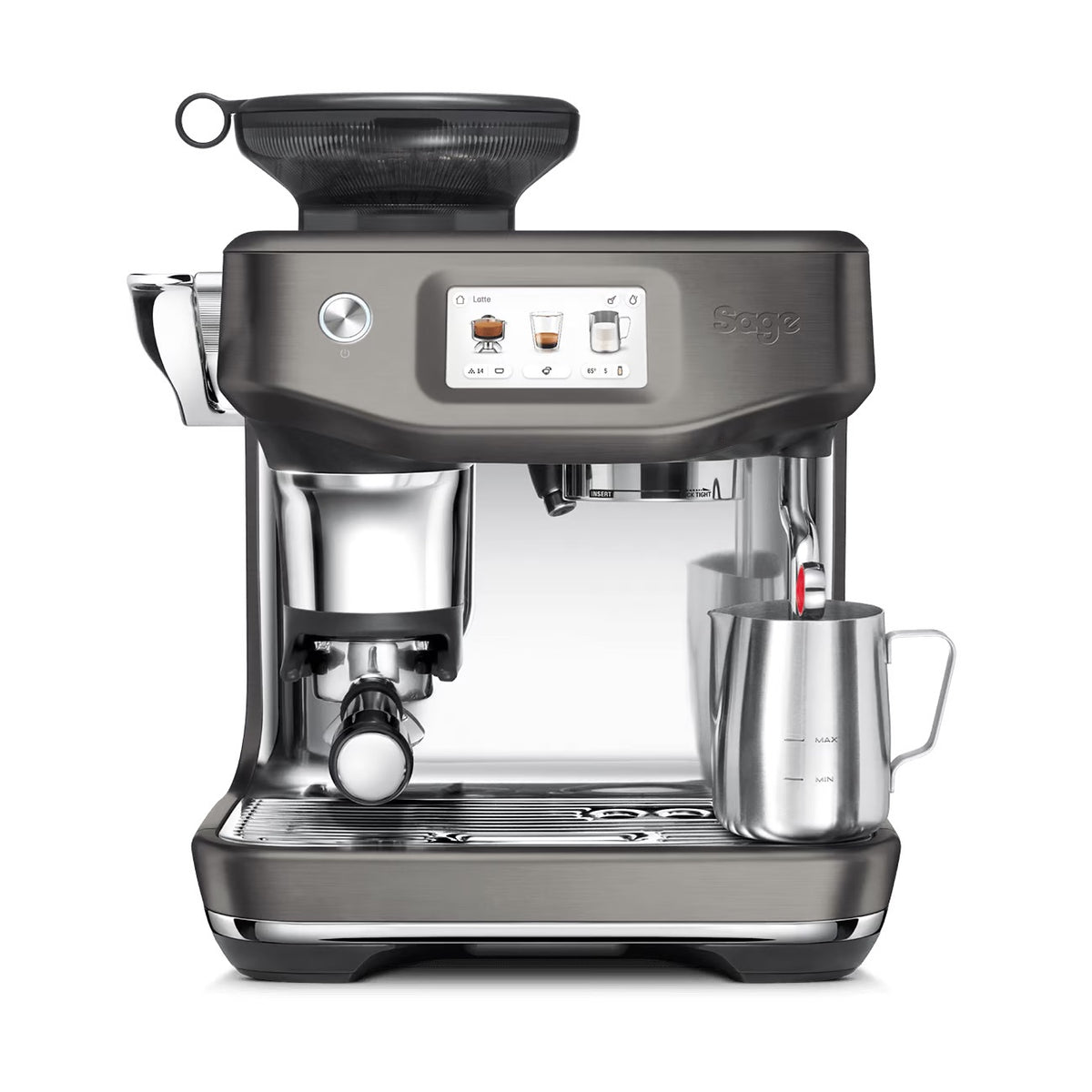 Sage Barista Touch Impress Black Stainless - Bean to Cup Espresso ...